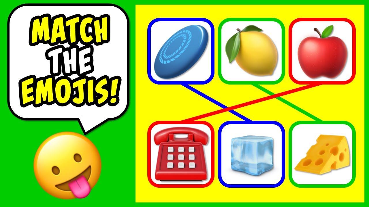 MATCH THE EMOJIS! M00052 Find the Difference Spot the Difference Emoji ...