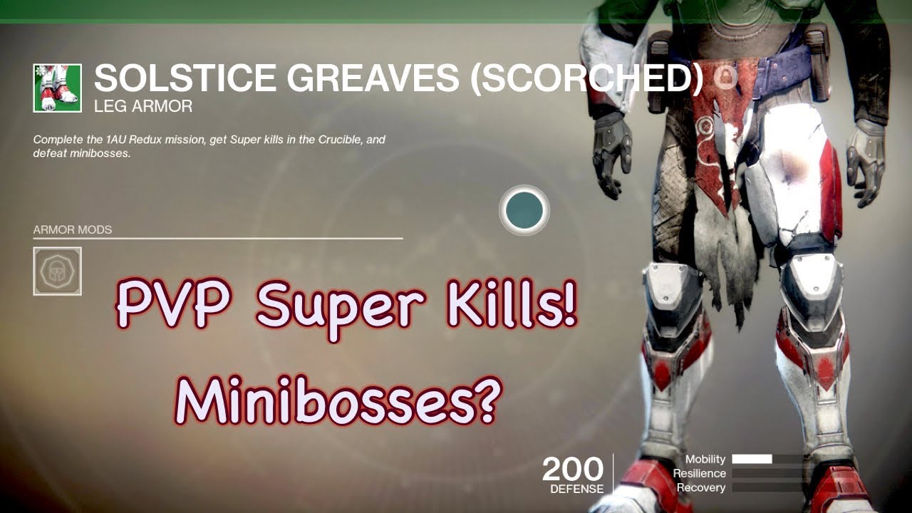 Destiny 2 - Solstice Event - Broken Armor Titan Greaves Guide and PVP ...