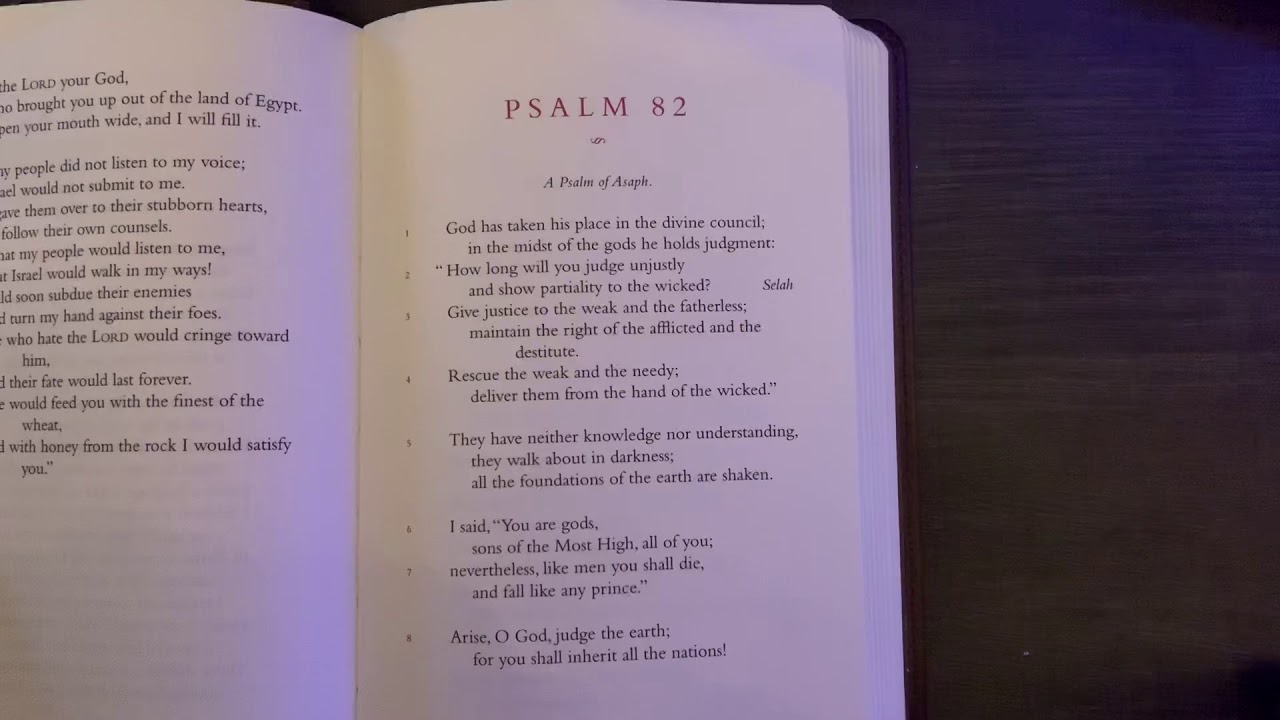 Reading Scripture - Psalm 82 - YouTube