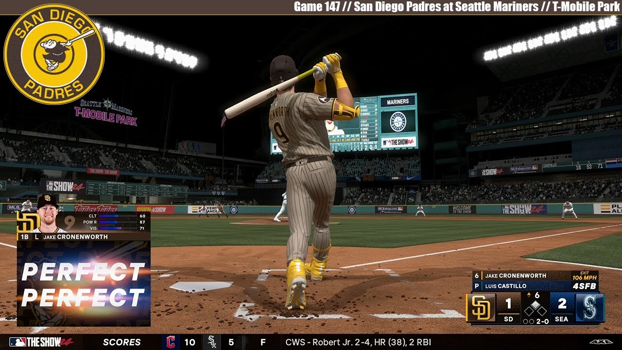 MLB THE SHOW 24 | San Diego Padres at Seattle Mariners | Game 147 - YouTube