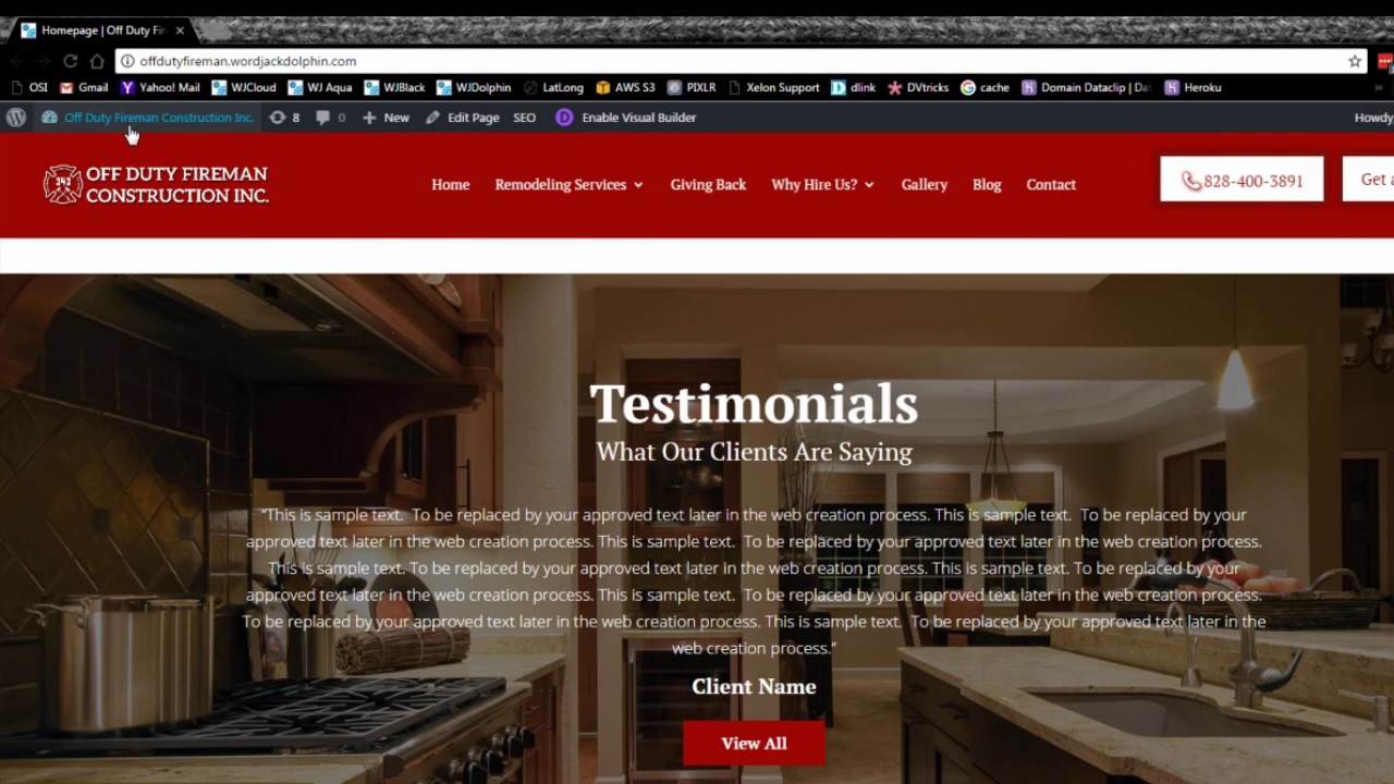 How to Update Service Area in your Wordpress Website - YouTube