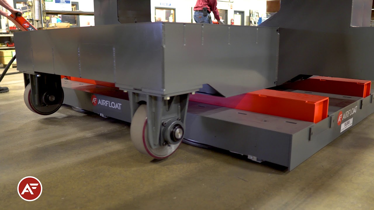 110,000lbs. Custom Locomotive Carts with Air Caster Platform | Airfloat ...