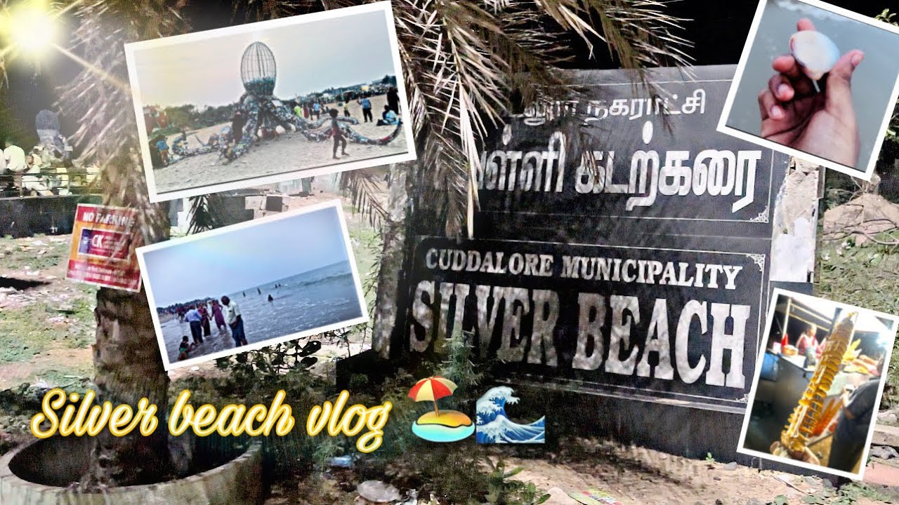 Silver beach mini vlog | overview | Cuddalore | T.T | thanishthoughts # ...