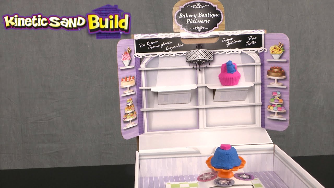 Kinetic Sand Build Bakery Boutique from Spin Master - YouTube