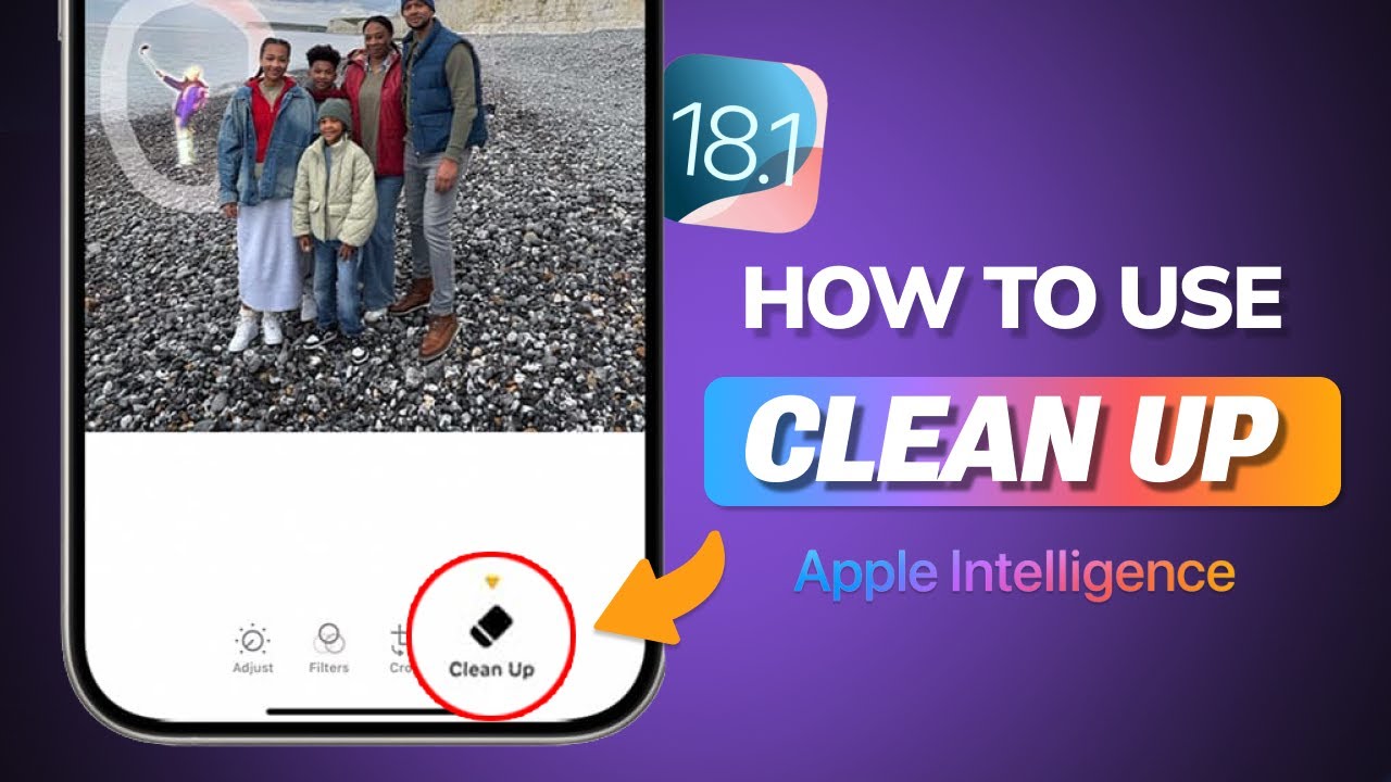 How to Use Photos "Clean Up" Feature in iOS 18.1 Beta 3 - Apple ...