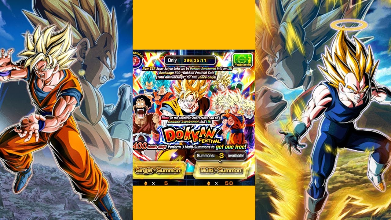 summoning on the new LR super Vegito (Dokkan battle 10th anni) - YouTube