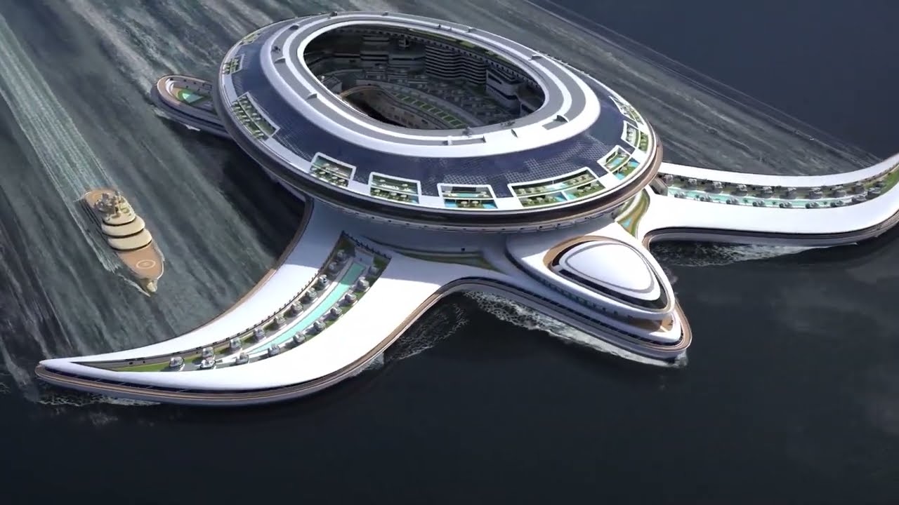 Saudi Arabia Reveals $5 Billion Turtle-Shaped Floating City - YouTube