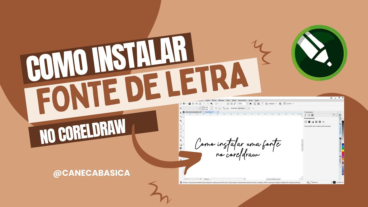 Como instalar fonte de letra no CorelDraw - YouTube