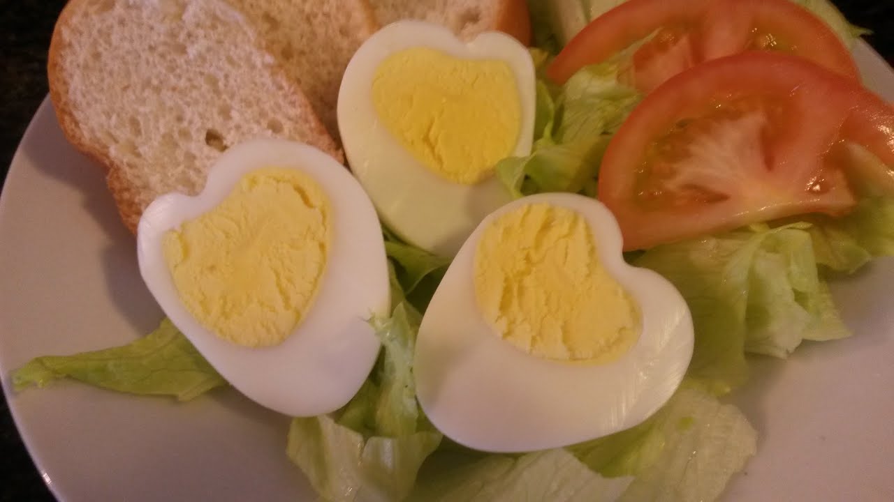 Heart Shaped Boiled Eggs - YouTube