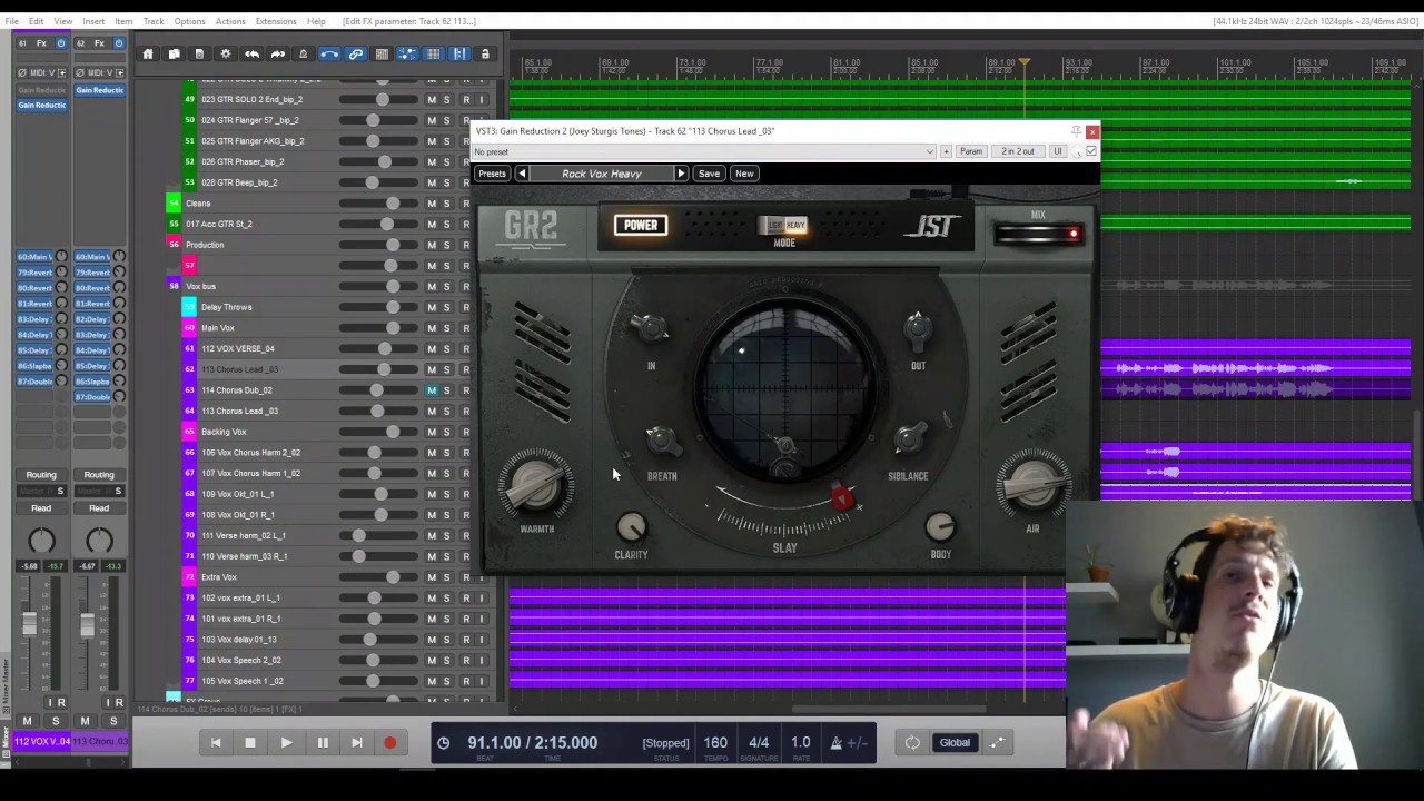 Mixing Rock Vocals with Gain Reduction 2 by JST! - YouTube