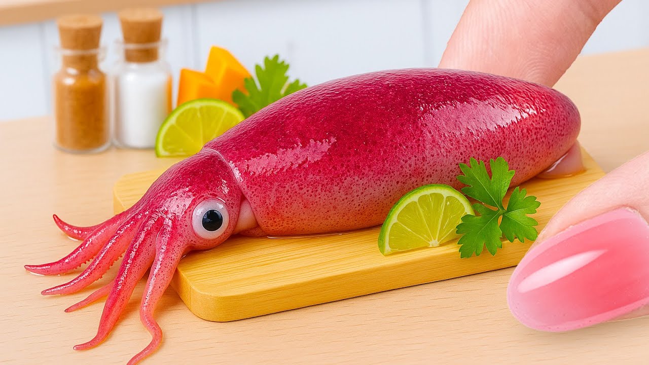 Miniature Cooking Seafood Combo 🦑 How to Make Delicious Mini Seafood ...