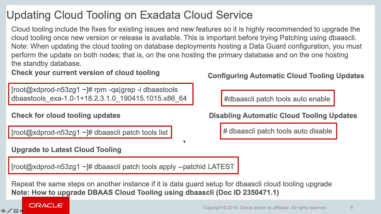 Exadata Cloud Service API - YouTube