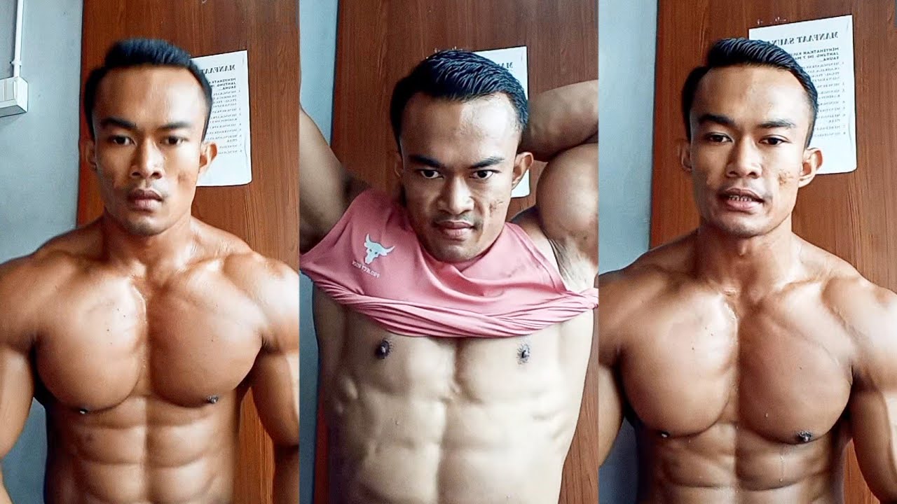 asian shredded body muscle hunk - YouTube