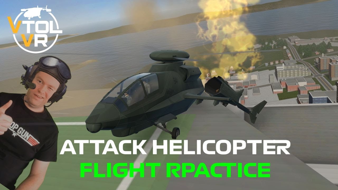 VTOL VR Attack Helicopter - Mission 2 - Flight Practice - YouTube