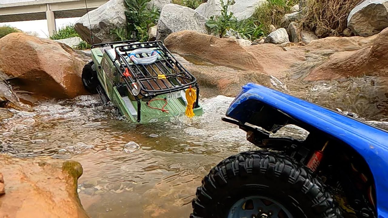 RC CRAWLER 🏁 Extreme RIVER 4x4 off Road RIVER [ SLOW CRAWL VIDEO ...