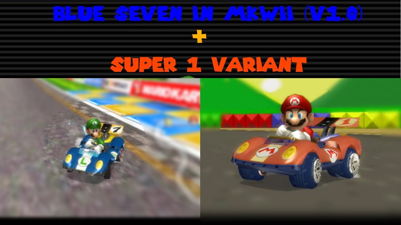 Mario Kart Wii - Custom Kart: Blue Seven (v1.0) - YouTube