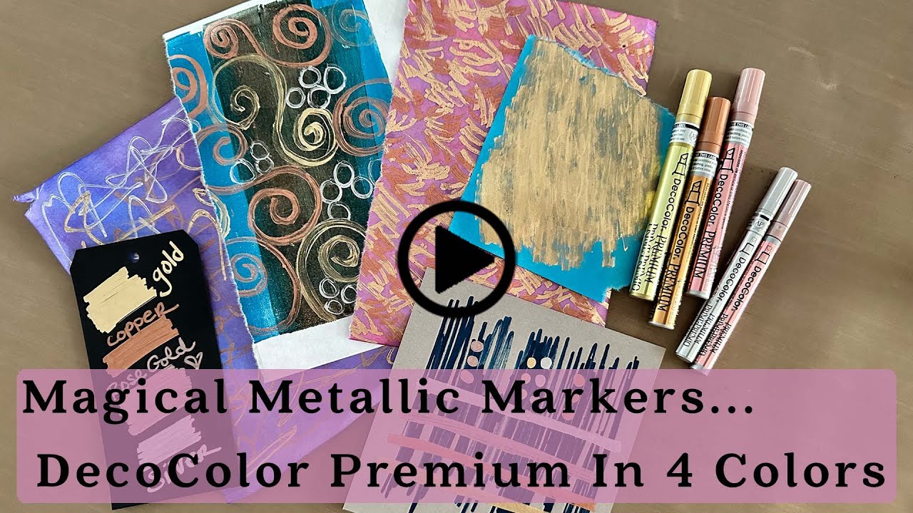 Experiments With DecoColor Premium Paint Markers - Metallics Make The ...