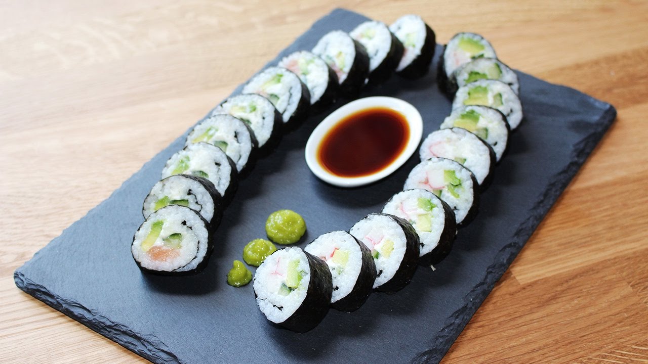 How To Make: Simple Sushi - Maki Rolls (California Roll Style) - YouTube