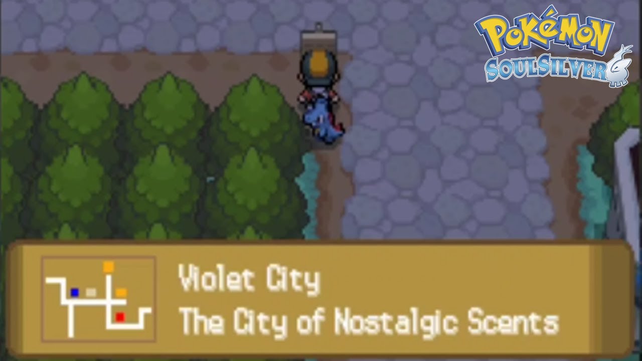 POKEMON SOUL SILVER - Visiting VIOLET CITY for the first time - YouTube