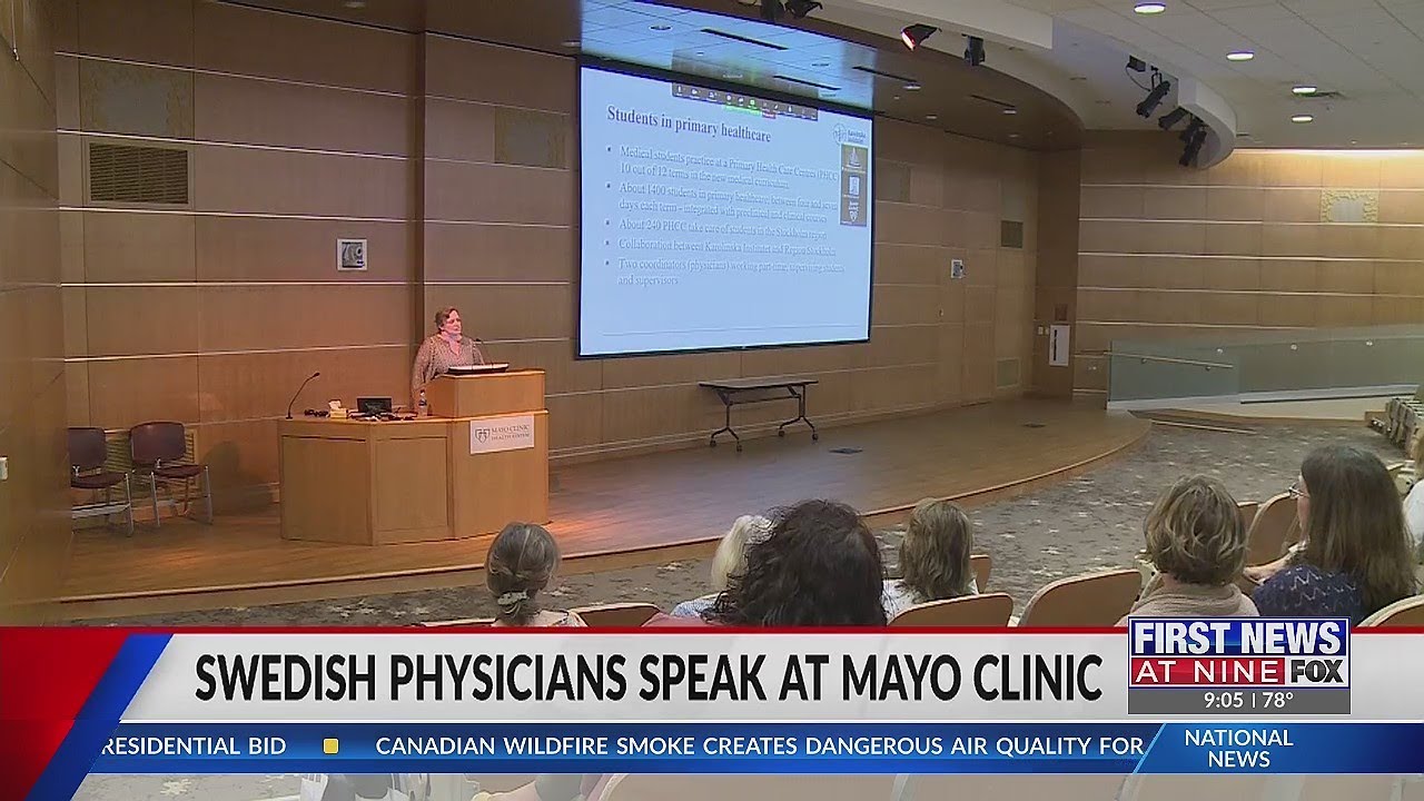 Swedish physicians speak at Eau Claire's Mayo Clinic - YouTube