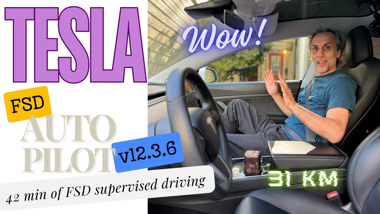 Tesla FSD Autopilot - 42 minutes of supervised driving without ...