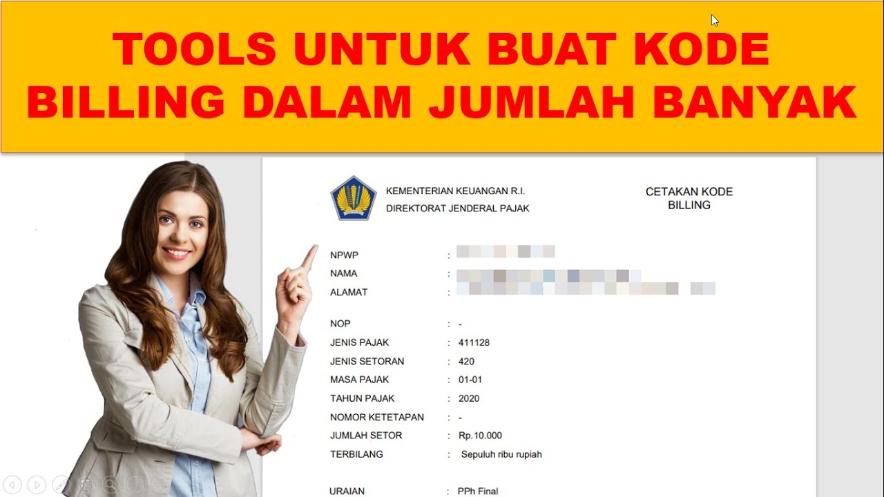 Tools buat kode billing dalam jumlah banyak dan cepat - YouTube