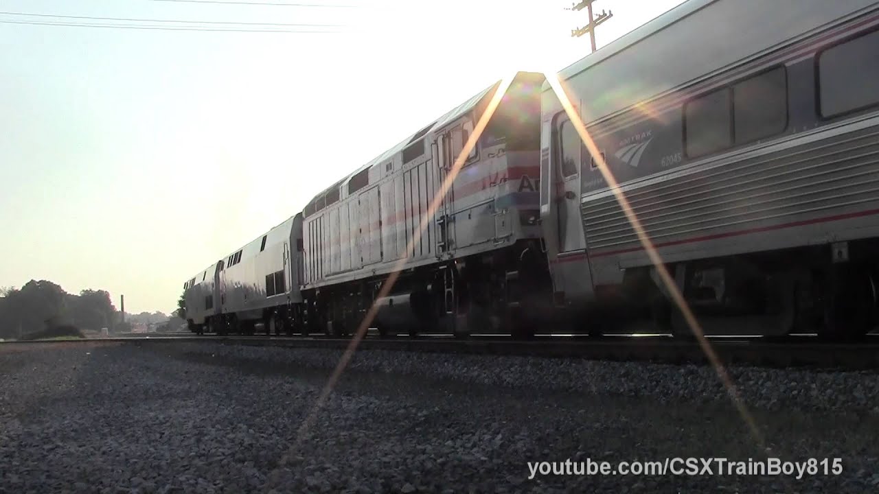 Amtrak Carolinian Train 80 at Salisbury Station with Heritage ...