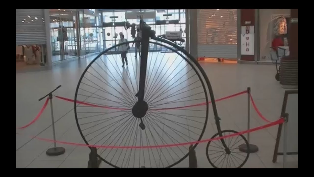 Replika Bicykla z 1870 roku wynalazca James Starley . - YouTube