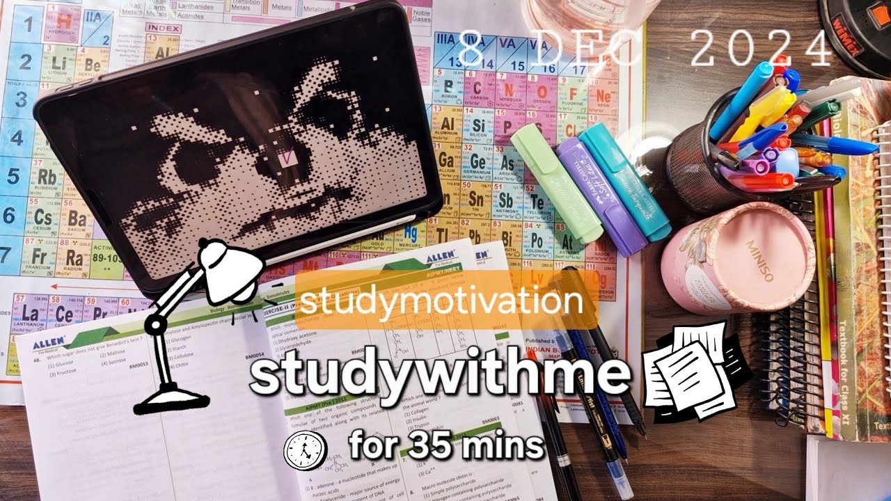 Study with calming and Relaxing music ,study motivation, study with me, studytime , study with ...