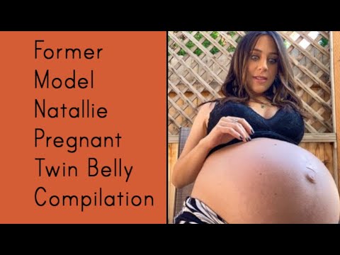Pregnant Former Model Natalie Twin Belly Compilation | YouTube - YouTube
