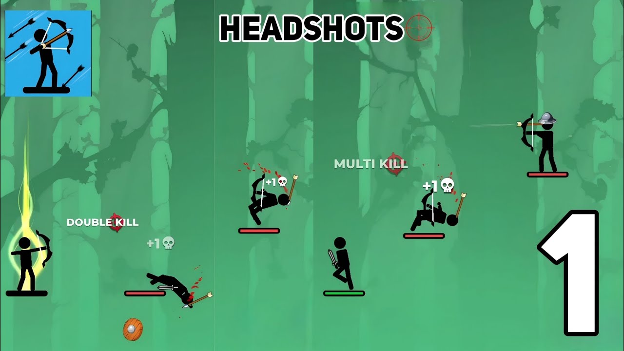 Epic Stickman Headshots & Wins! | The Archers 2 Gameplay – Best Moments ...