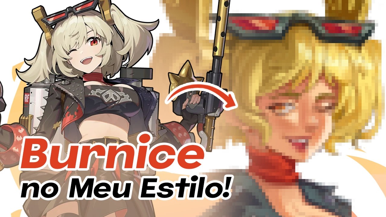 DESENHANDO BURNICE de Zenless Zone Zero 🔥🎨 FANART Completa! - YouTube