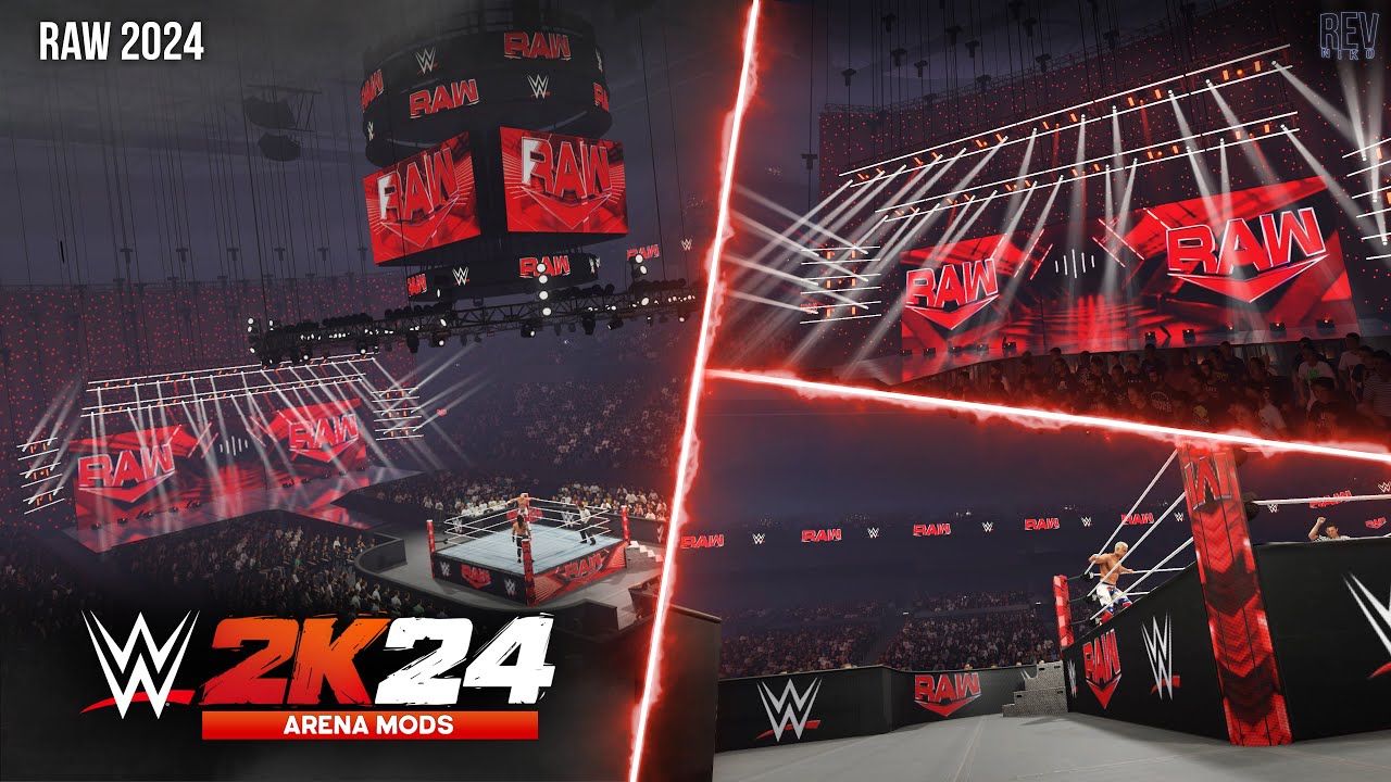 WWE 2K24 : RAW 2024 on TD GARDEN ARENA - ARENA MODS - YouTube
