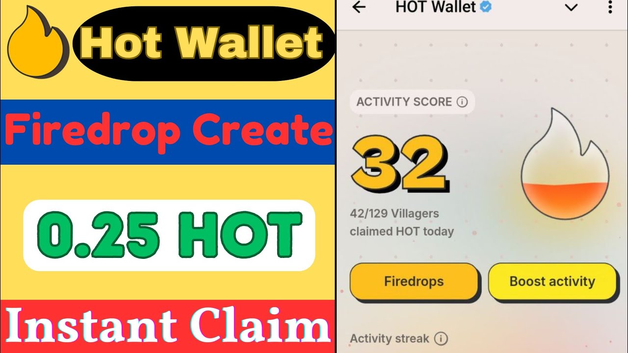 Hot Wallet Firedrop Create || How To Create Hot Wallet Firedrop || Hot Wallet Firedrop claim ...