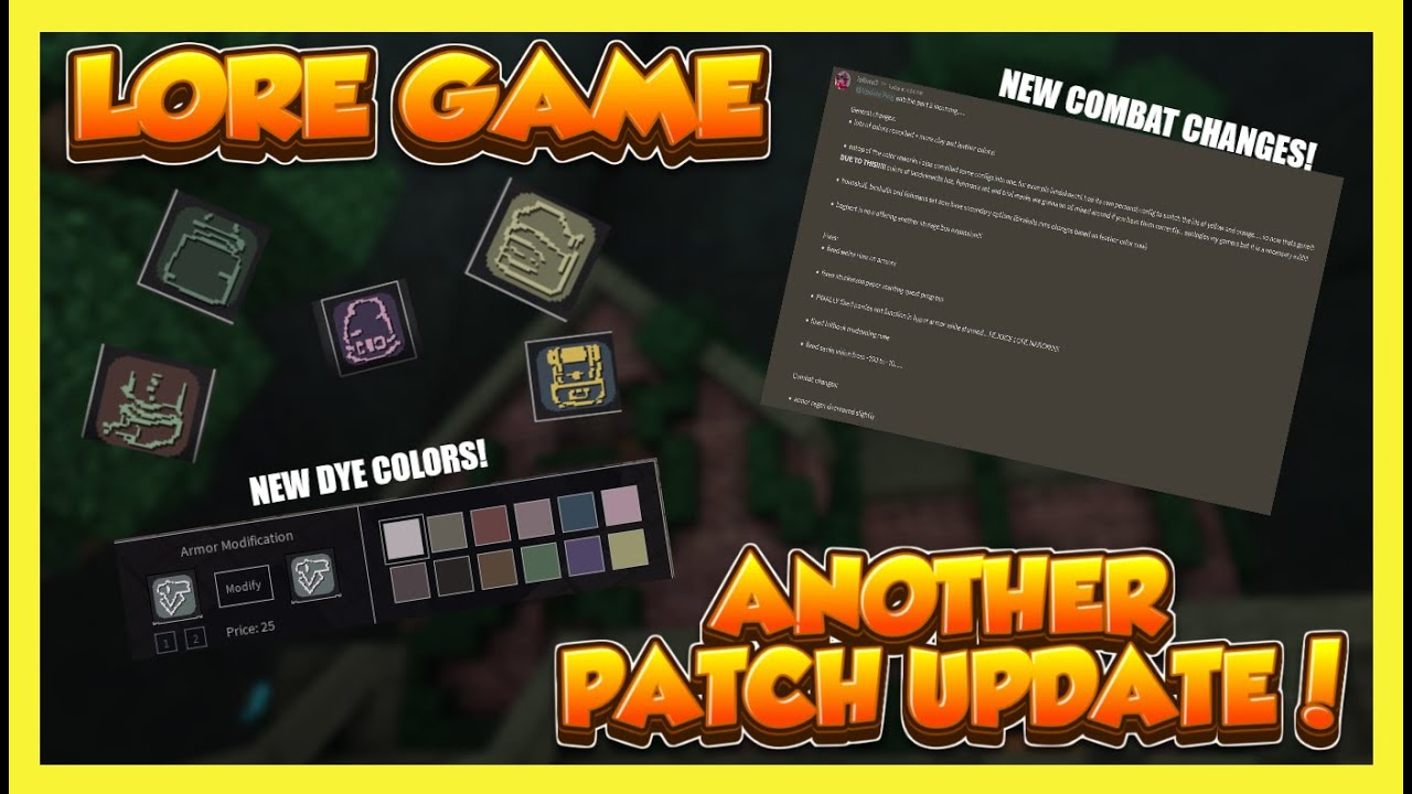 Lore Game || Another NEW Patch UPDATE and TOURNAMENT!! - YouTube