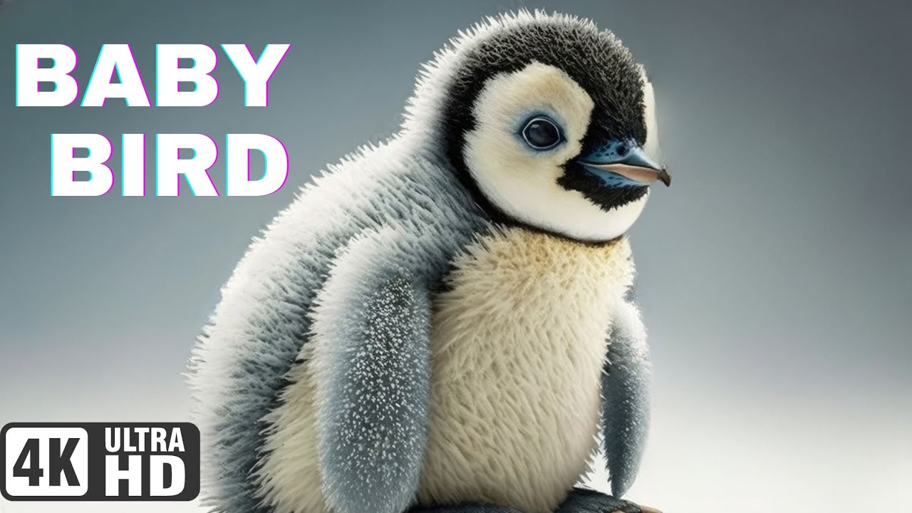 Surprised baby bird 4k - Scenic Relaxation Film With Calming Music ...