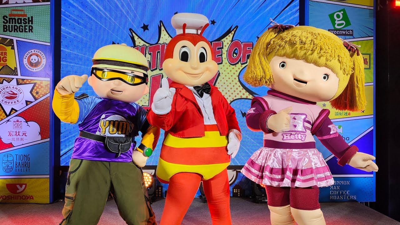 Jollibee, Hetty Spaghetti, Mr. Yum performs "Bida Ang Saya" dance - YouTube