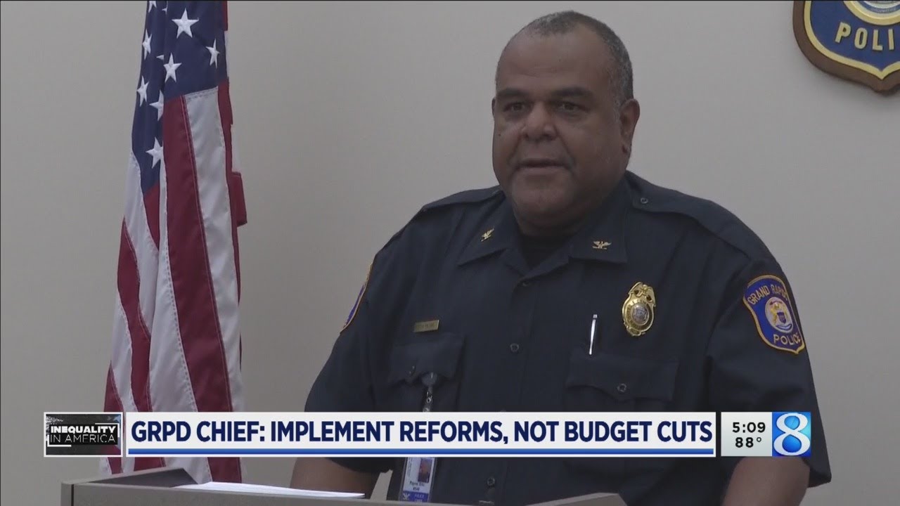 GRPD chief says he's thinking about reforms, not cuts - YouTube