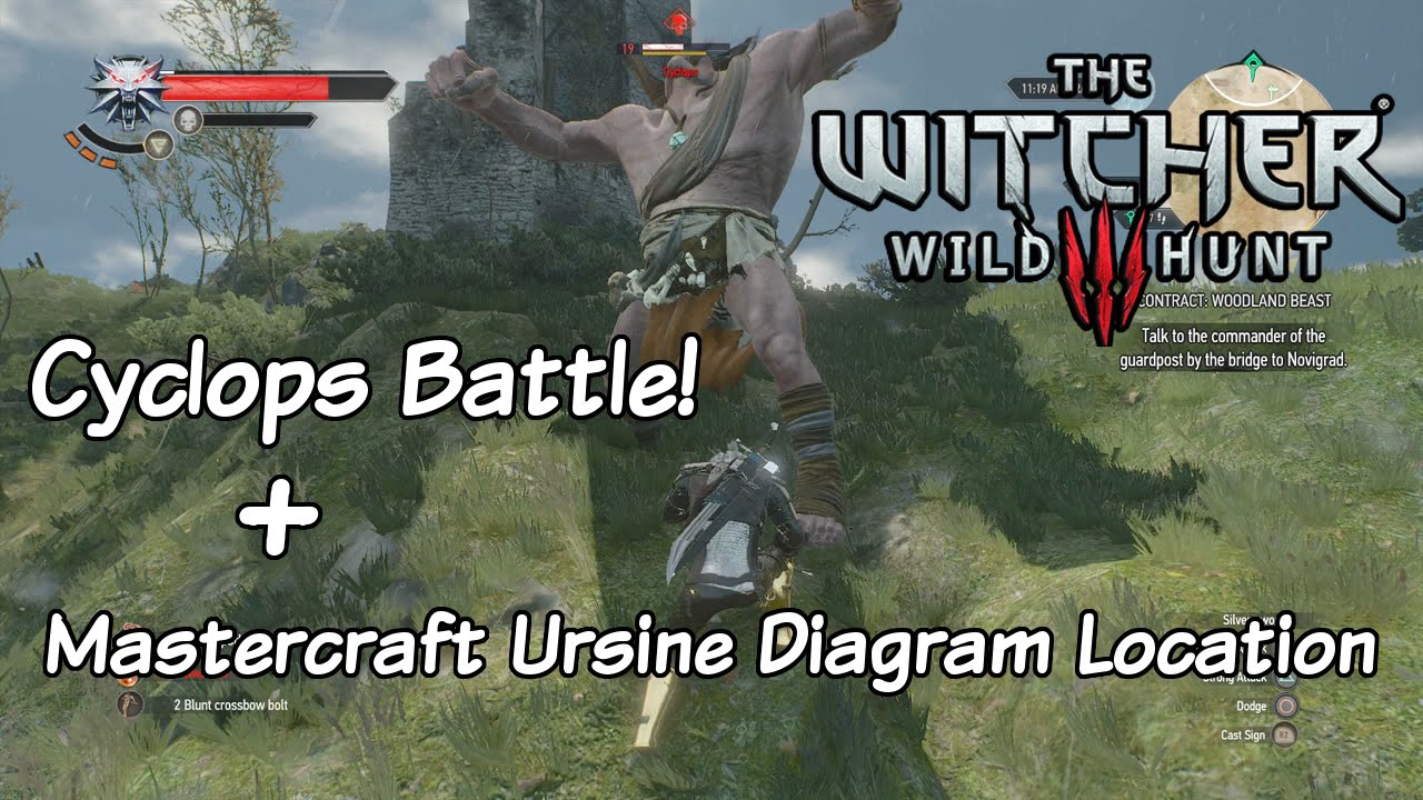 The Witcher 3: Wild Hunt | Cyclops Battle + Ursine Gear Diagram ...