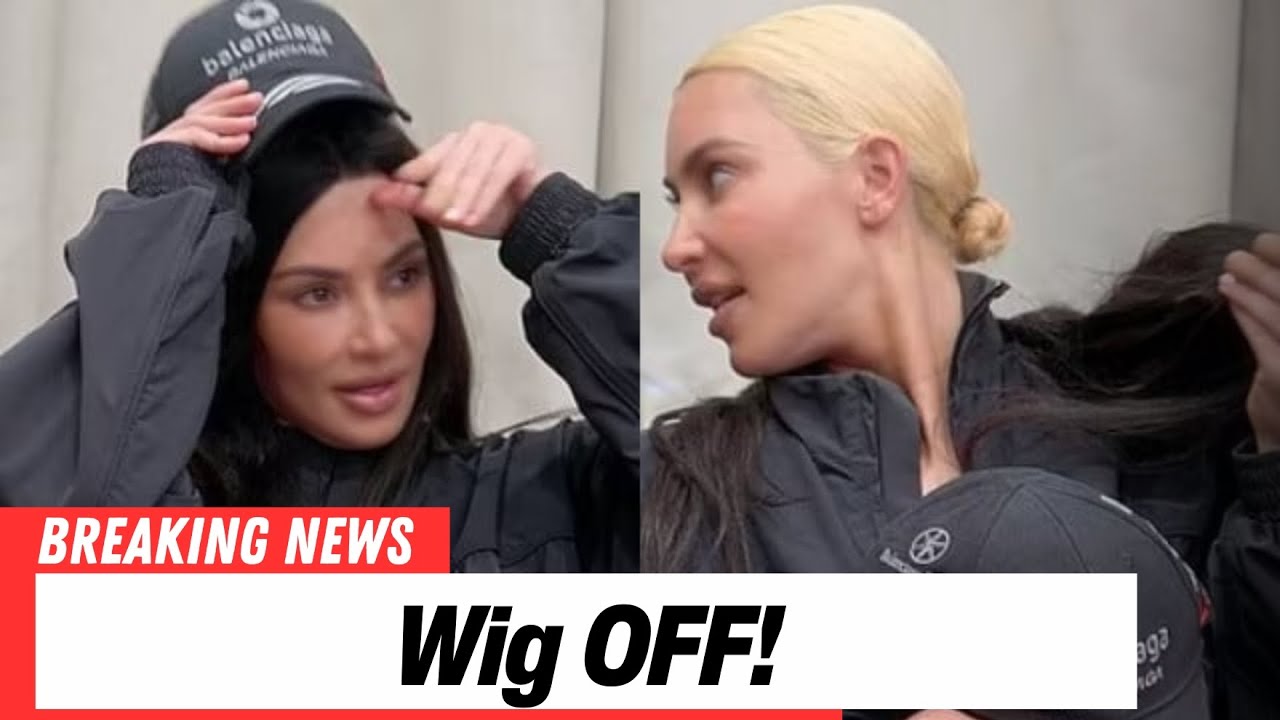 Kim Kardashian shocks fans by whipping off wig to expose her natural ...