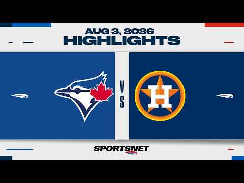 MLB Highlights | Blue Jays vs. Astros - August 3, 2026