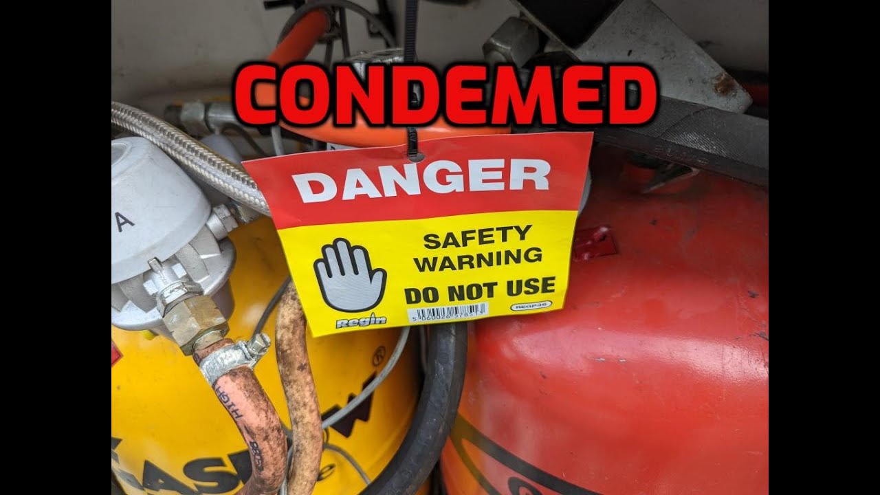 Is This The Most Dangerous Gas System. Refillable LPG bottles.Motorhome ...