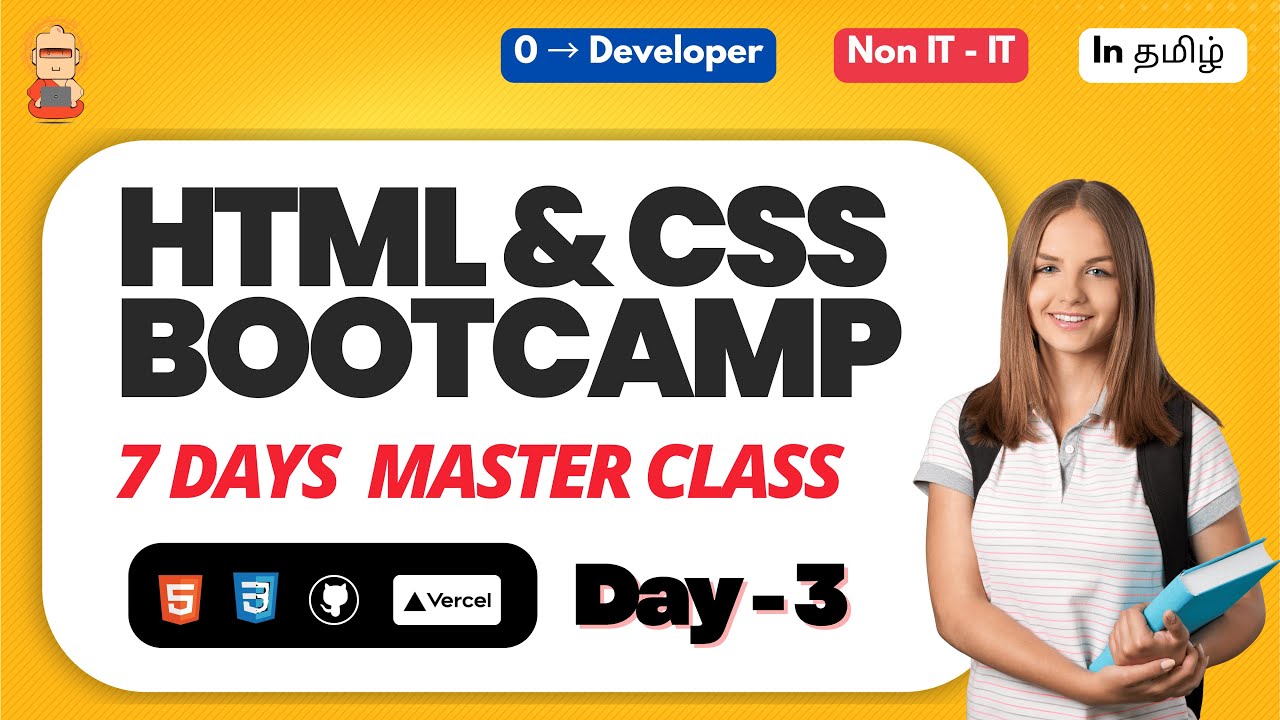 HTML & CSS Bootcamp – Day 3 | CSS Introduction, Types of CSS, Selectors ...
