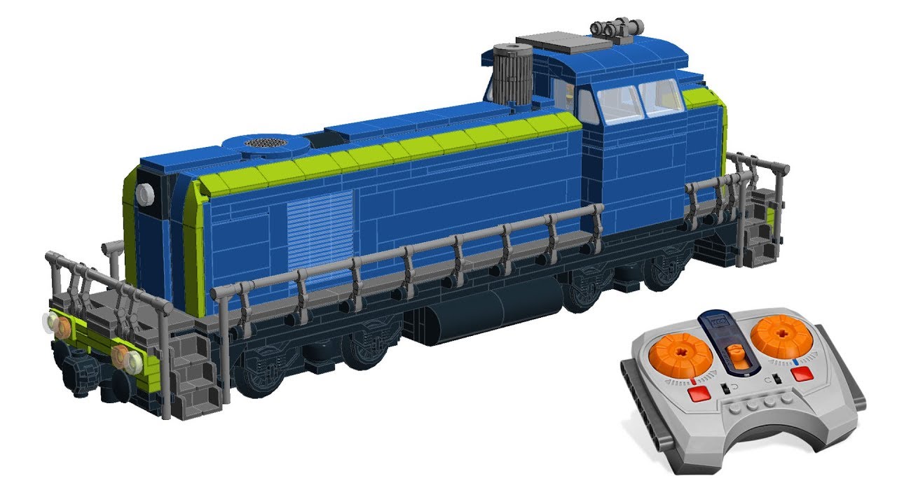 LEGO Diesel locomotive -- ST48 Diesel locomotives -- MOC - YouTube