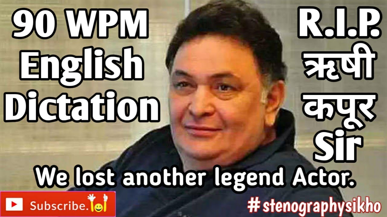 90 WPM English Dictation | 90 Speed English Dictation | Shorthand 90 ...