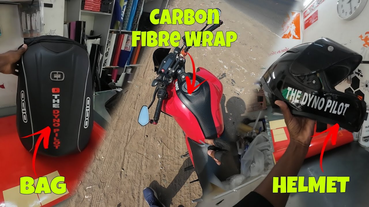 Best modified Yamaha Fzs V3 | New Carbon Fibre Wrap | Stickering on ...