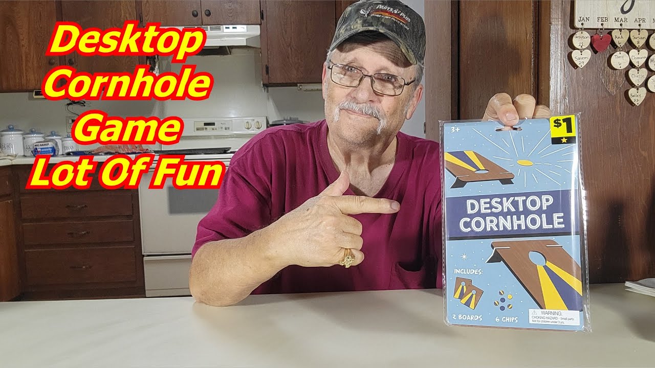 Desktop Cornhole Game 2 Boards with Tossing Chips Open Play - YouTube