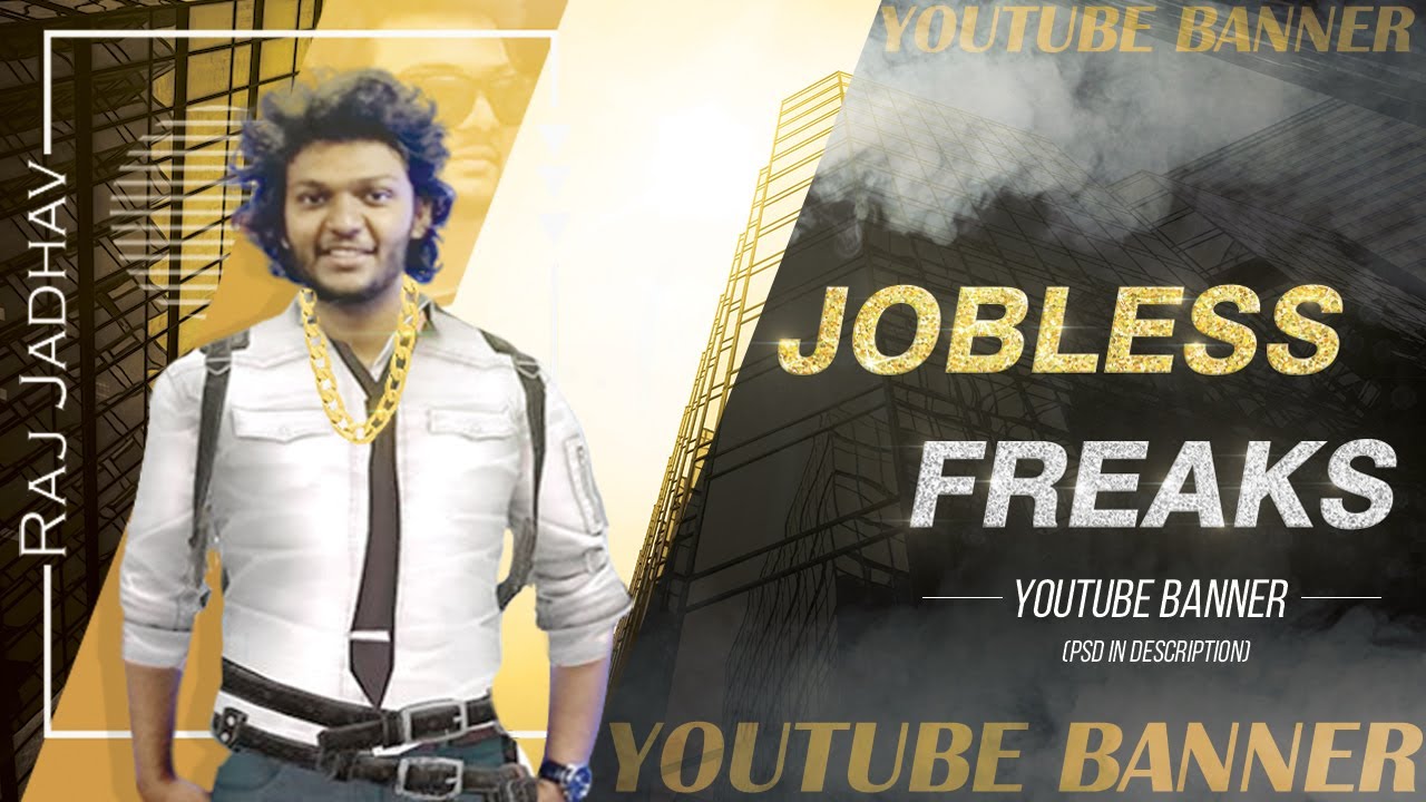 JOBLESS FREAKS | YouTube Banner Competition Submission #1 | Anuj Tomar - YouTube