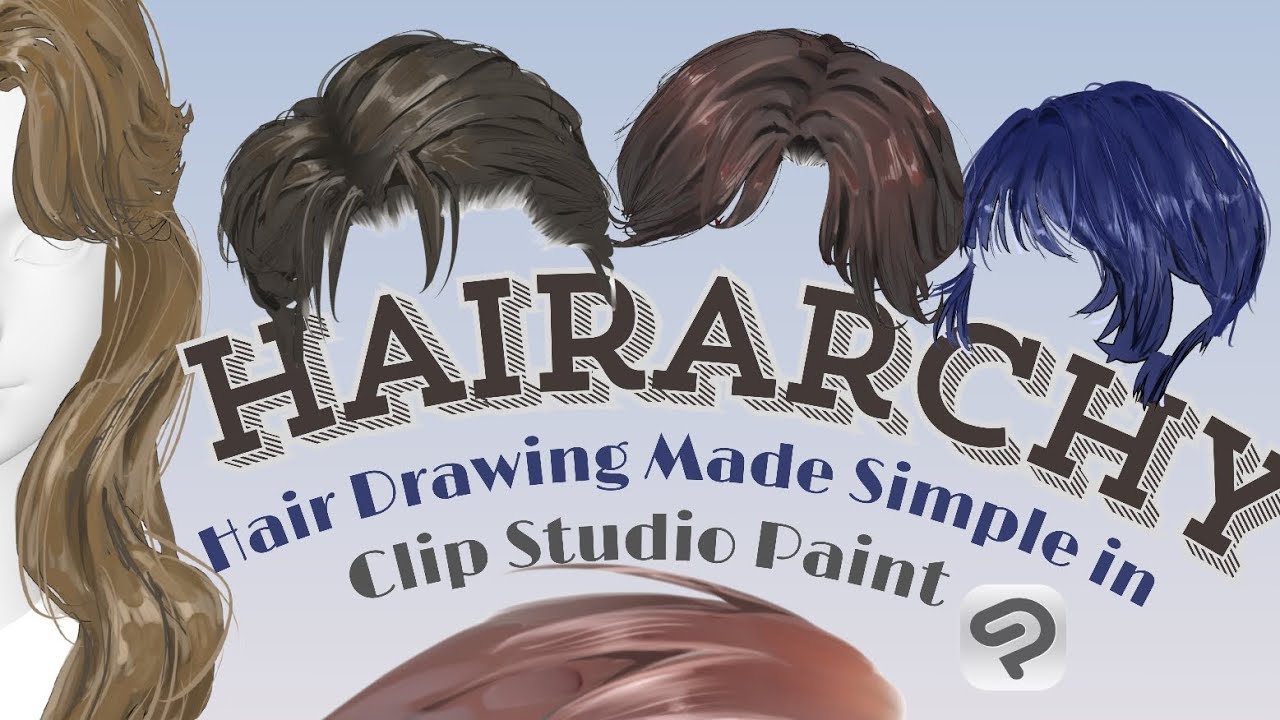 Hair Drawing Made Simple in Clip Studio Paint - YouTube