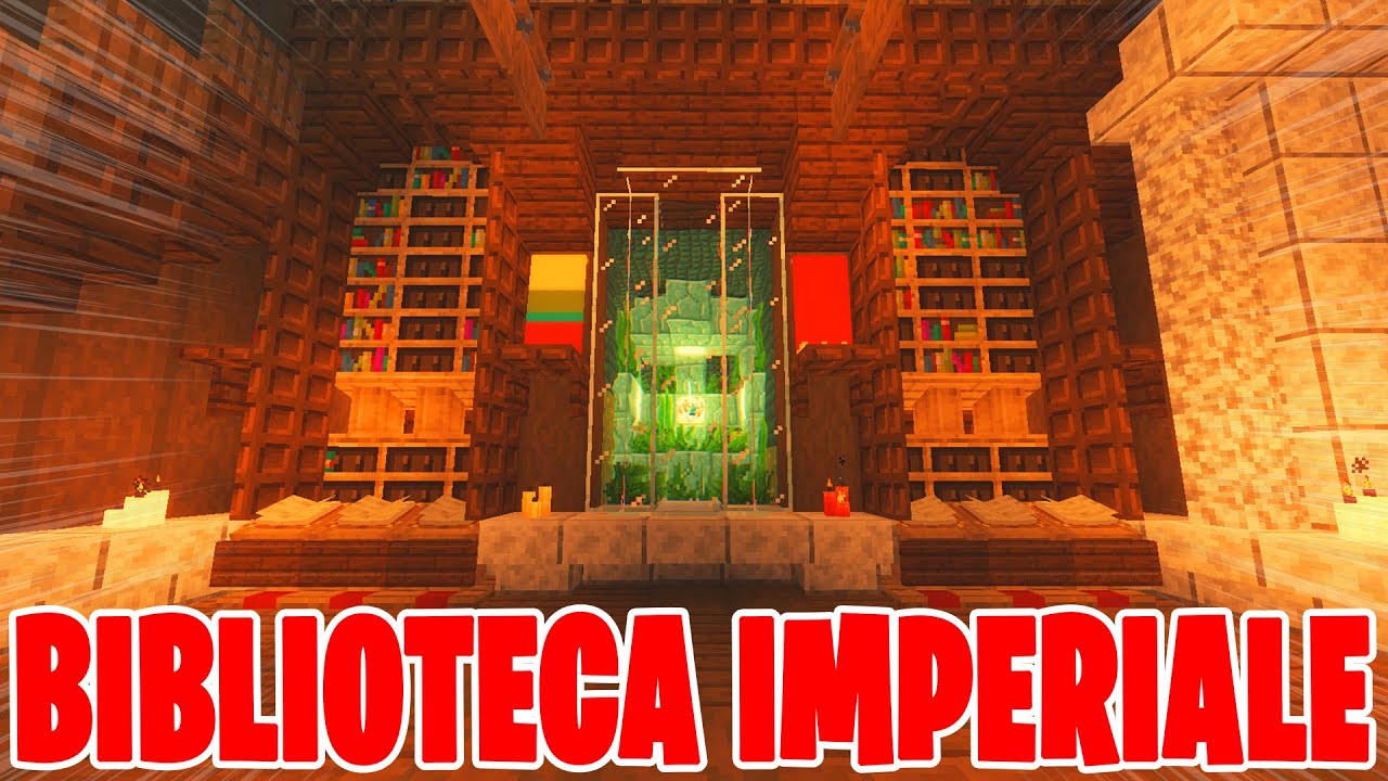 Buildo la BIBLIOTECA IMPERIALE con l' ACQUARIO e CONDOTTO su MINECRAFT ...